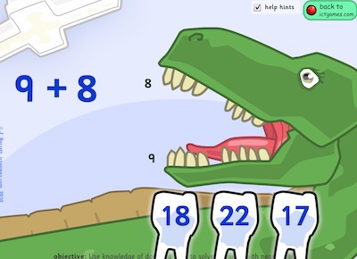 Dinosaur Dentist (Addition Game) - Educational Games For Kids