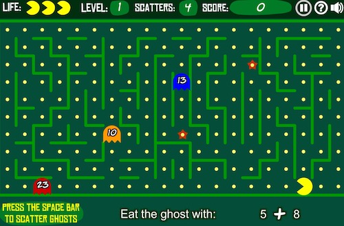 Mathman Addition Based On Pacman Educational Games For Kids