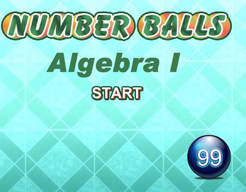 Number Balls Algebra 1 - Educational Games For Kids