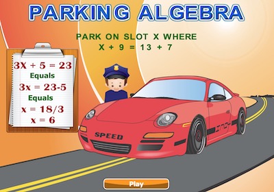 Parking Algebra - Educational Games For Kids