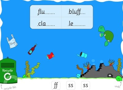 Double Constant Game (ff or ss words) - Educational Games For Kids