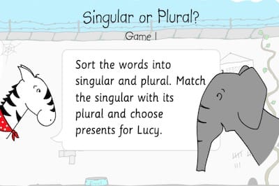 Singular or Plural Game - Educational Games For Kids