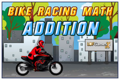 Bike Racing Math Addition (Math Game) - Educational Games For Kids