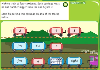 Number Trains (Learn Numbers) - Educational Games For Kids
