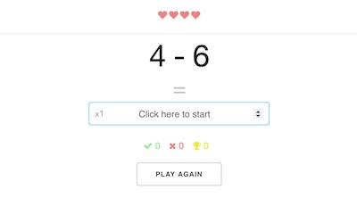 Subtraction Math Quiz - Educational Games For Kids