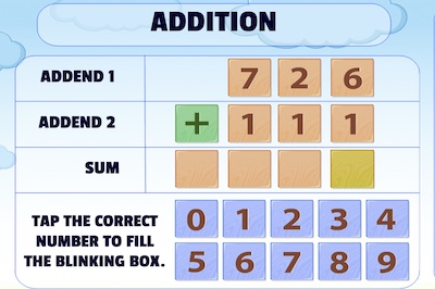 Addition Practice Game - Educational Games For Kids