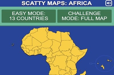 Scatty Maps - Africa - Educational Games For Kids