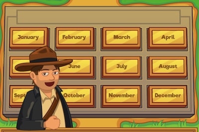 Adventure Man and the Month of the Year - Educational Games For Kids