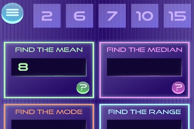It's Glow Time: Mean, Median, Mode, Range - Educational Games For Kids
