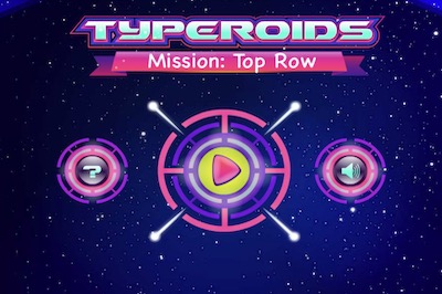 Typeroids Mission (Top Row) - Educational Games For Kids