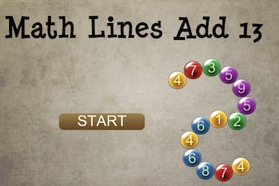 Math Lines - Add 13 - Educational Games For Kids