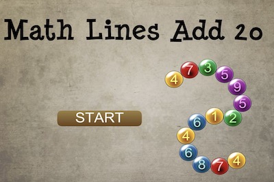 Math Lines - Add 20 - Educational Games For Kids