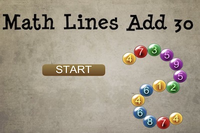Math Lines - Add 30 - Educational Games For Kids
