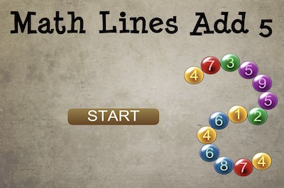 Math Lines - Add 5 - Educational Games For Kids