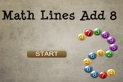 Math Lines - Add 8 - Educational Games For Kids