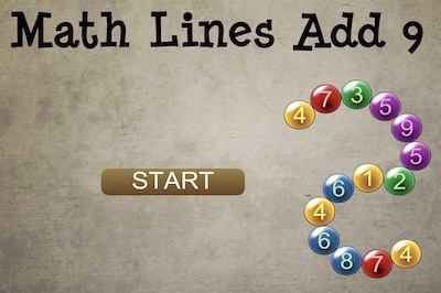 Math Lines - Add 9 - Educational Games For Kids
