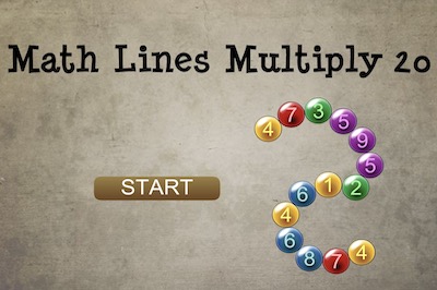 Math Lines Multiply 20 - Educational Games For Kids