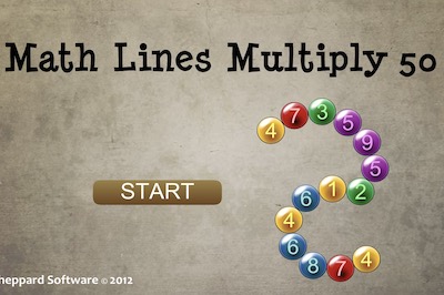 Math Lines Multiply 50 - Educational Games For Kids