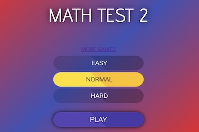 Math Test 2 - Educational Games For Kids