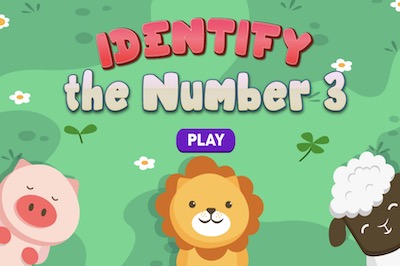 Identify the Number 3 - Educational Games For Kids
