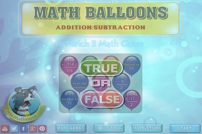 Math Balloons - Addition & Subtraction - Educational Games For Kids