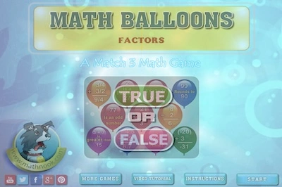 Math Balloons Series Games - Educational Games For Kids