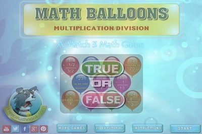 Math Balloons Series Games - Educational Games For Kids