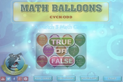 Math Balloons - Even & Odd - Educational Games For Kids