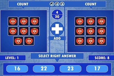 Fruit Count Math - Educational Games For Kids