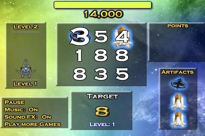 Galactic Addition - Educational Games For Kids