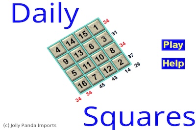 Daily Squares - Educational Games For Kids