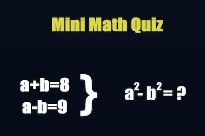 Mini Math Quiz - Educational Games For Kids