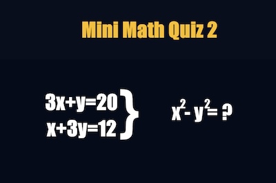 Mini Math Quiz 2 - Educational Games For Kids