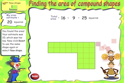 Finding the Area of Compound Shapes - Educational Games For Kids