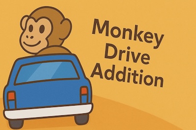 Monkey Drive Addition - Educational Games For Kids